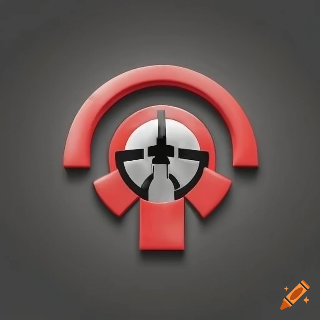 Red Intelligence Agency SCP logo with eye in the middle on Craiyon