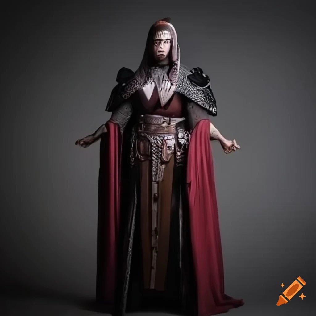 Medieval cyber warrior on Craiyon