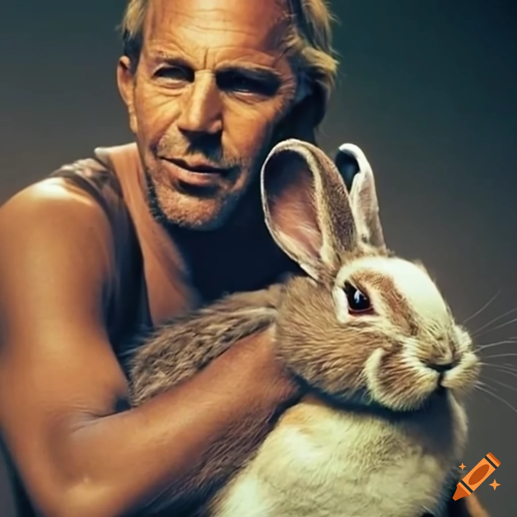 Actor in native american attire from Dances with Rabbits movie on Craiyon