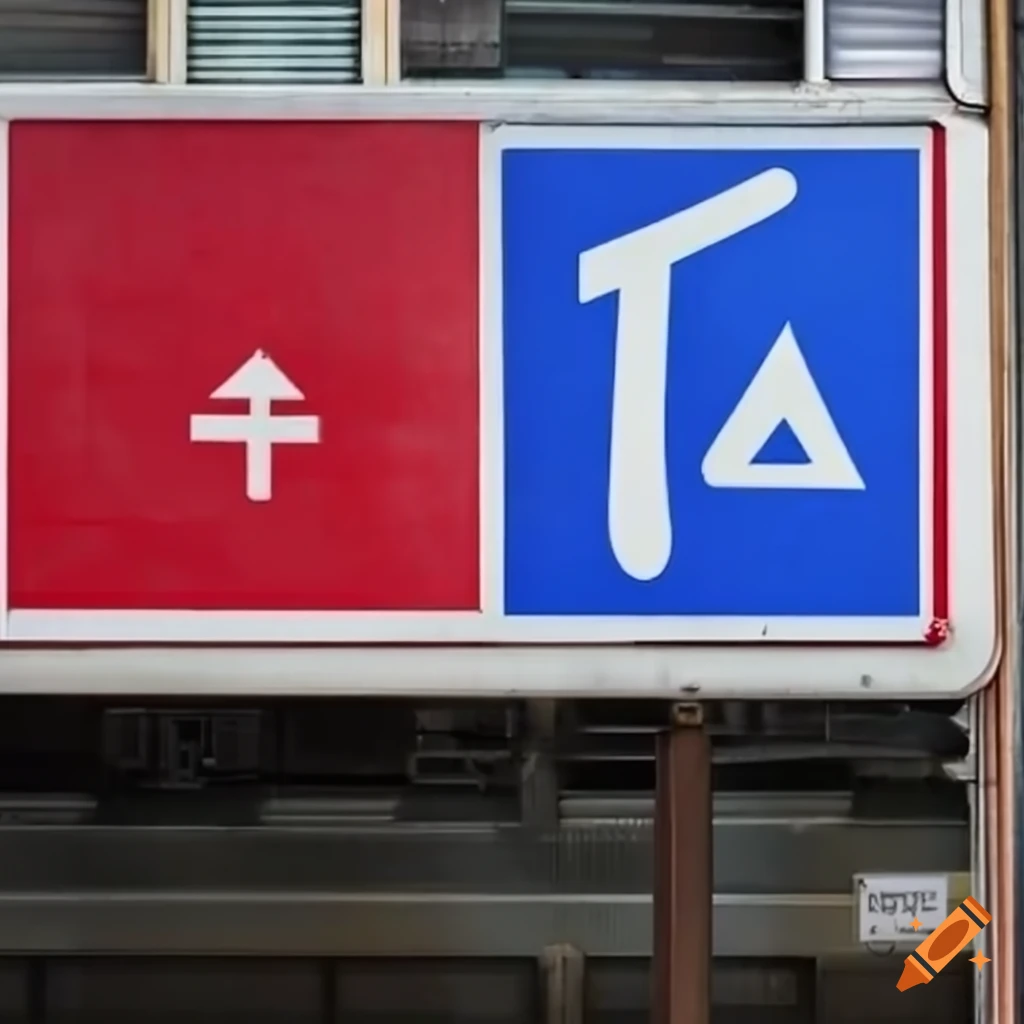 Japanese train station signboard on Craiyon