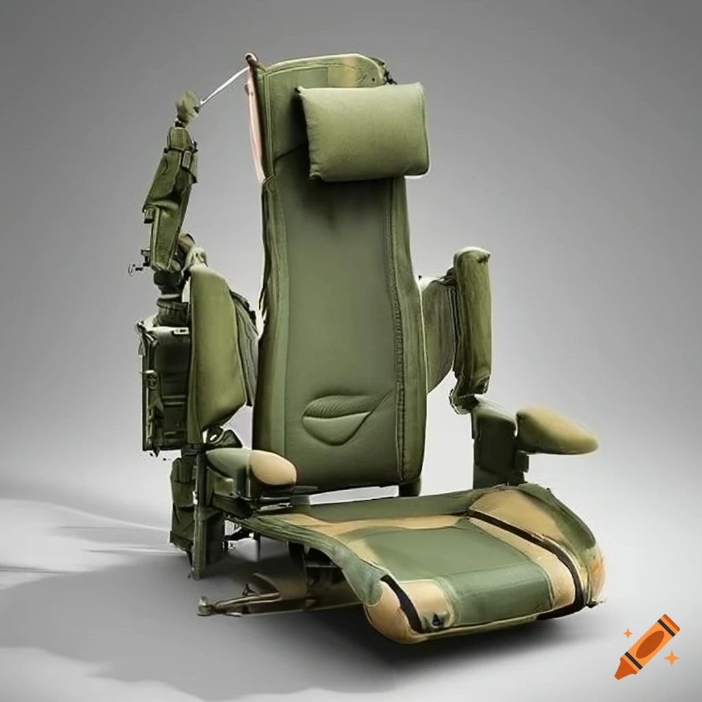 Sci-fi military cockpit chair on Craiyon