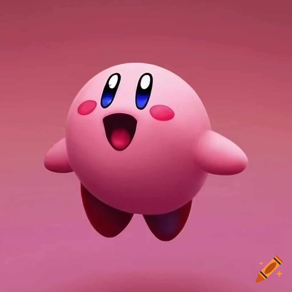 Kirby character on Craiyon