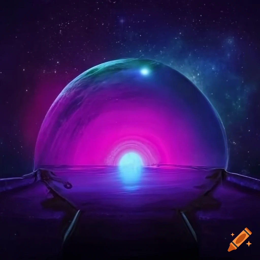 Book front cover for a cosmic journey with purple colors on Craiyon