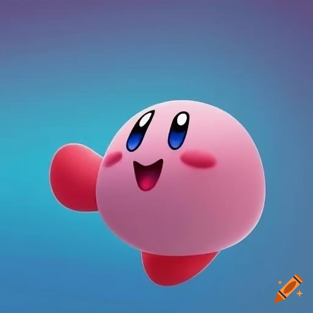 Kirby character on Craiyon