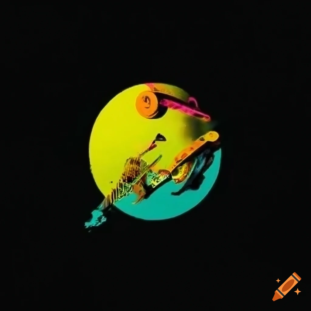 Experimental rock album cover on Craiyon