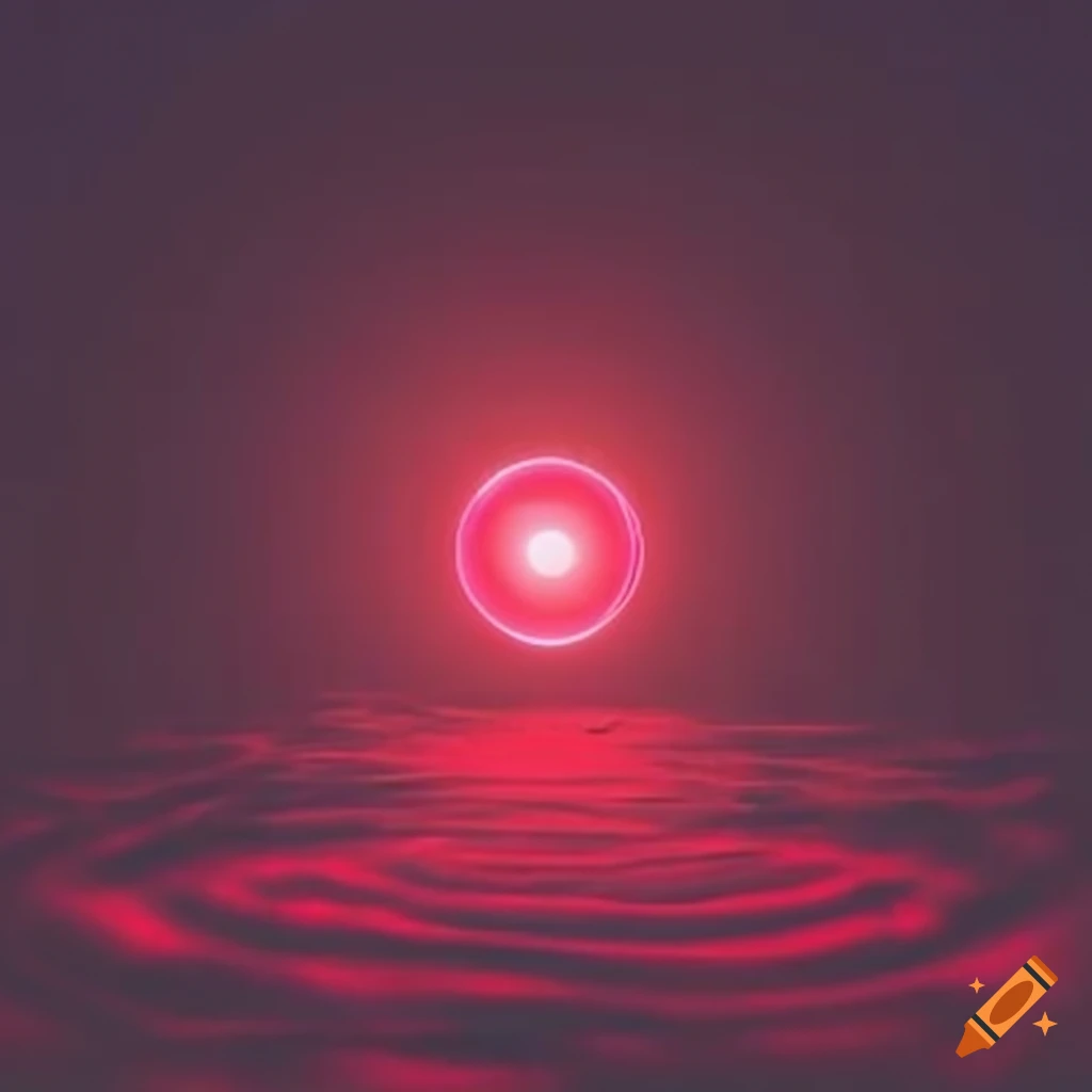 Ethereal and mystical red orb with a glowing trail on Craiyon