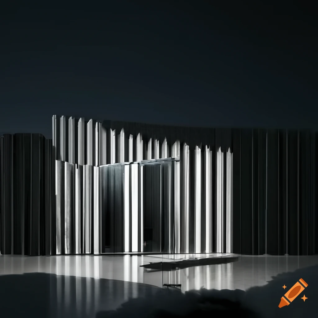 Interlock minimalism architecture on Craiyon