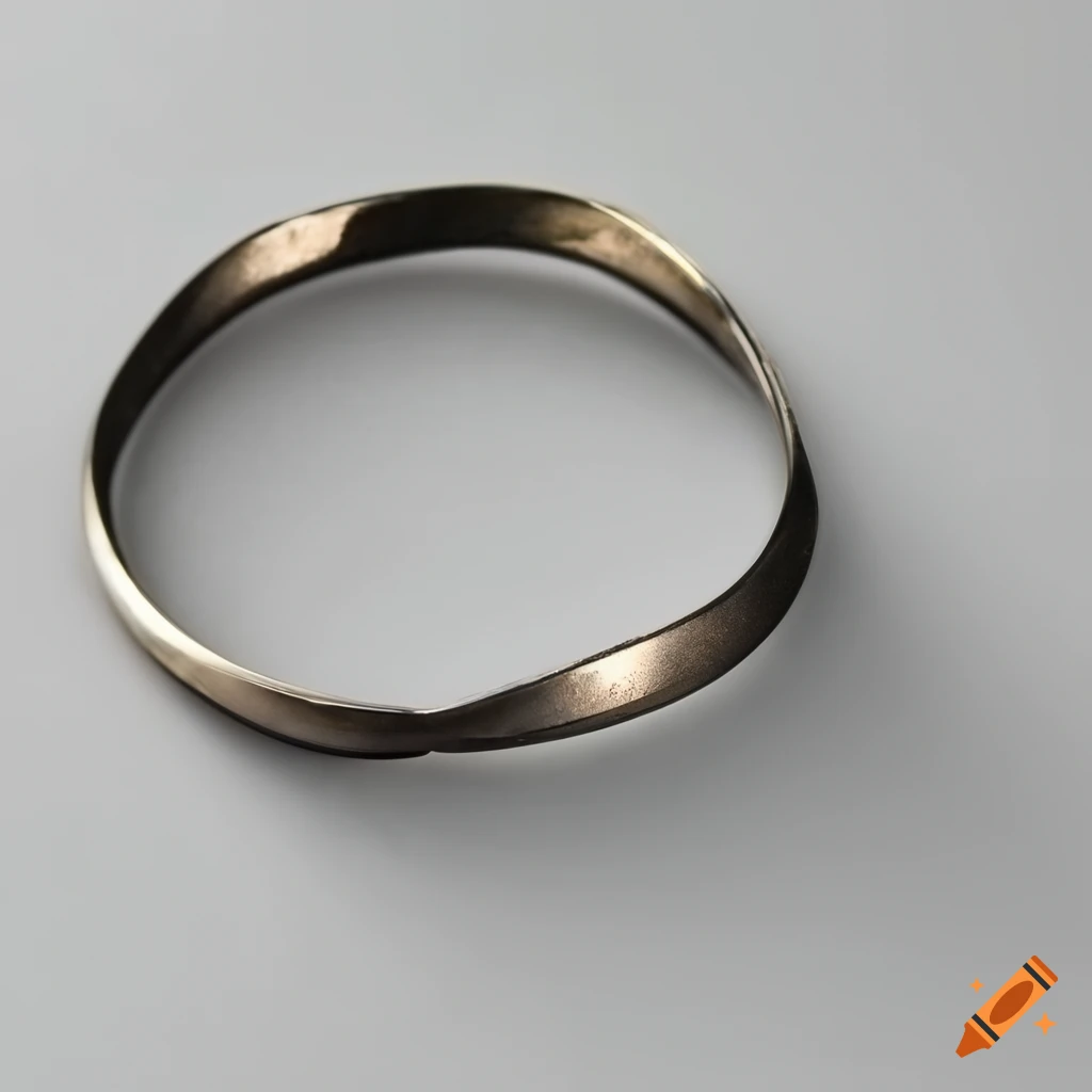 Solid metal bracelet with unique design on Craiyon