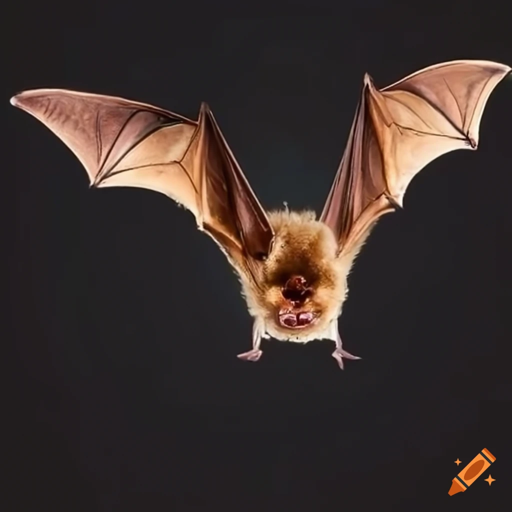 Flying bat on Craiyon