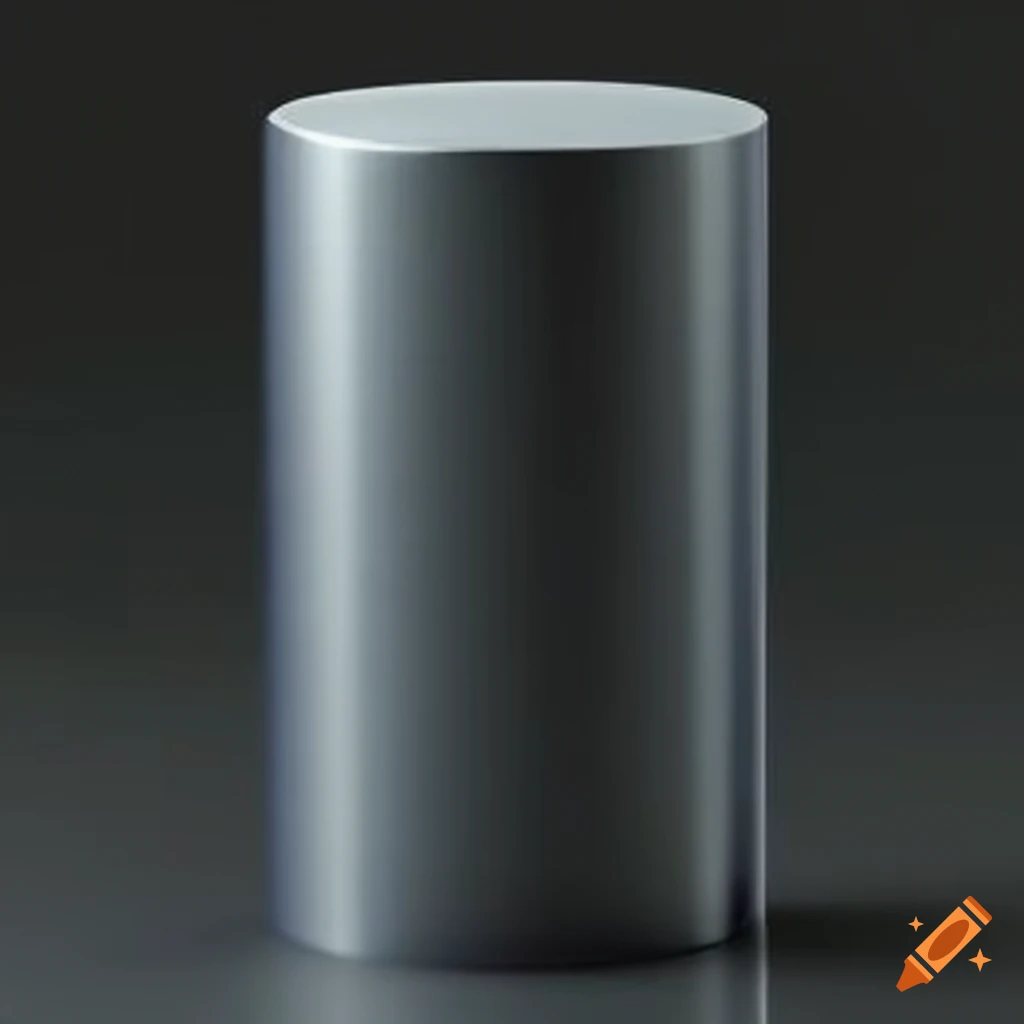 Single metallic cylinder design on Craiyon