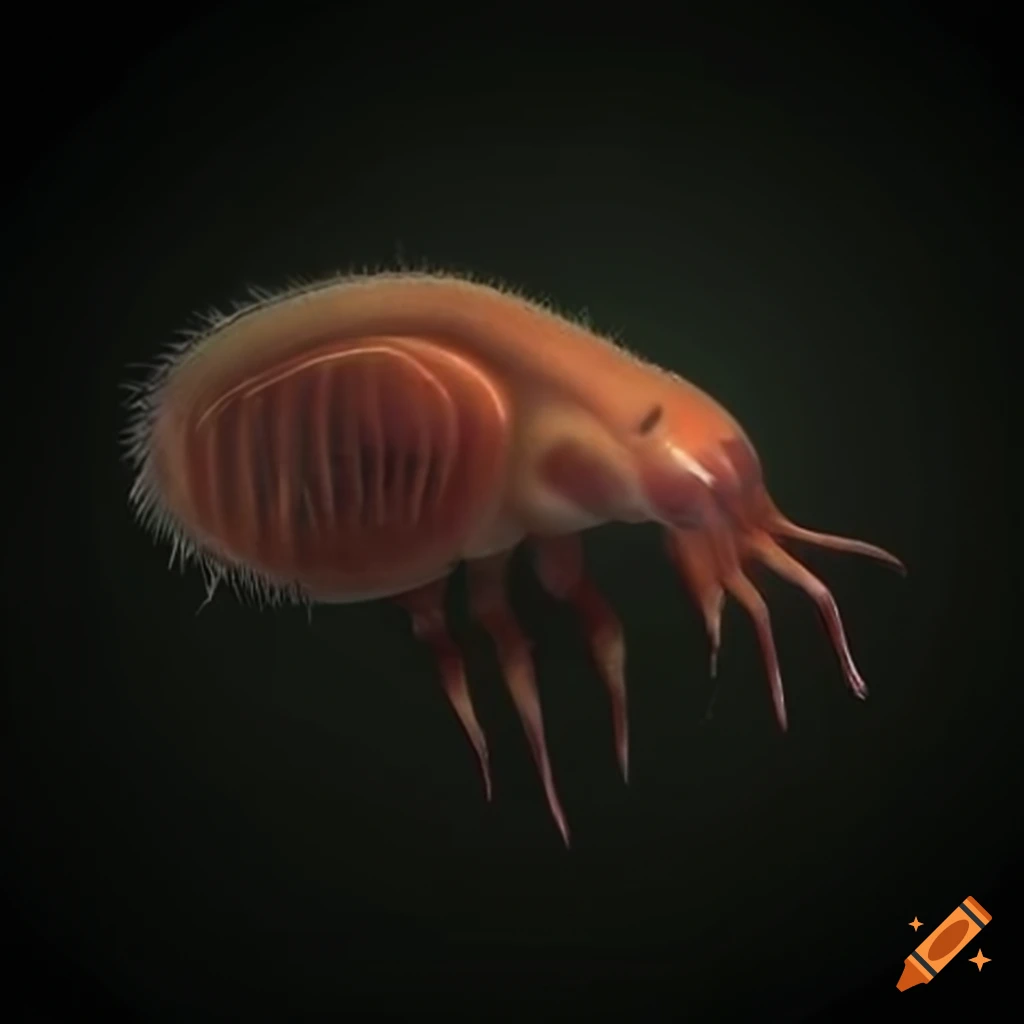 Hexapod Alien creature with elongated torso and chitinous plates in a ...