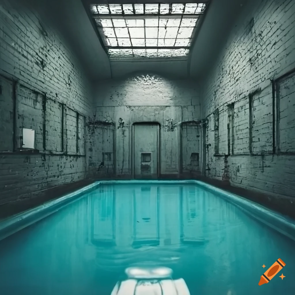 Pool room inside a prison on Craiyon