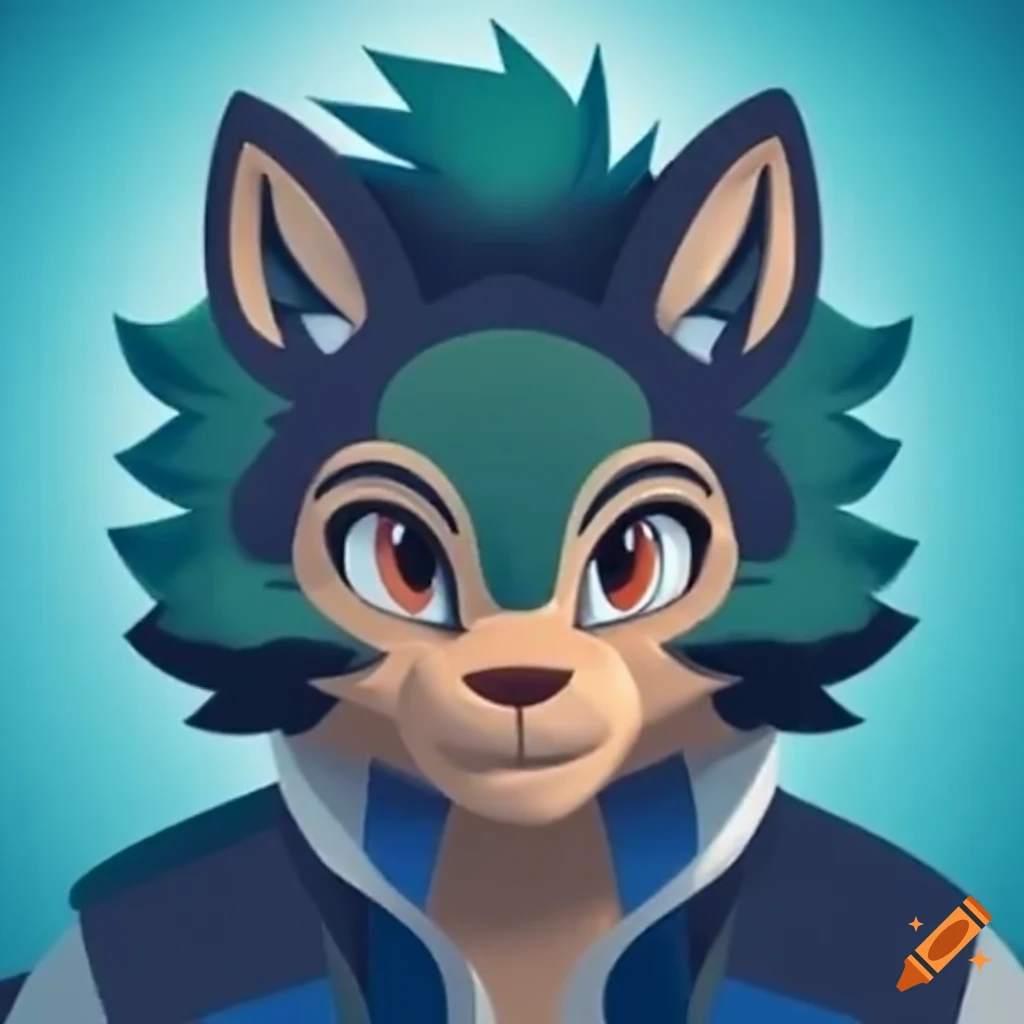 Pokemon Ash in anthro wolf fursuit cosplay with manga style, high ...