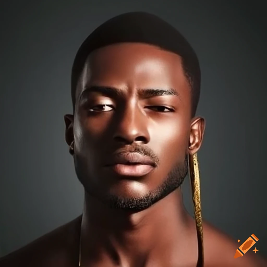 Handsome black man on Craiyon