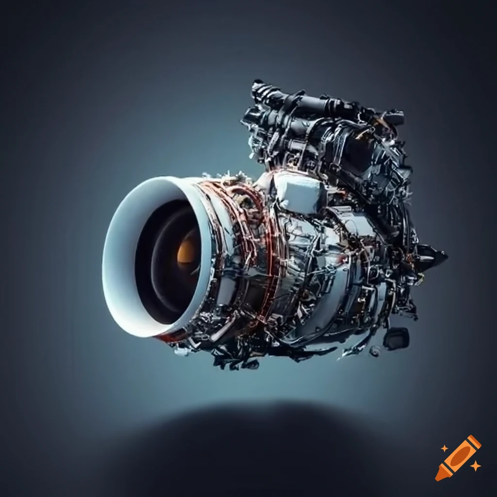 Aircraft engine control technology and development on Craiyon