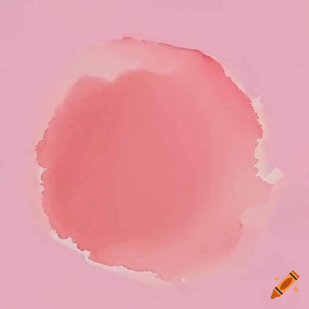 Rosy watercolor blush circle on Craiyon
