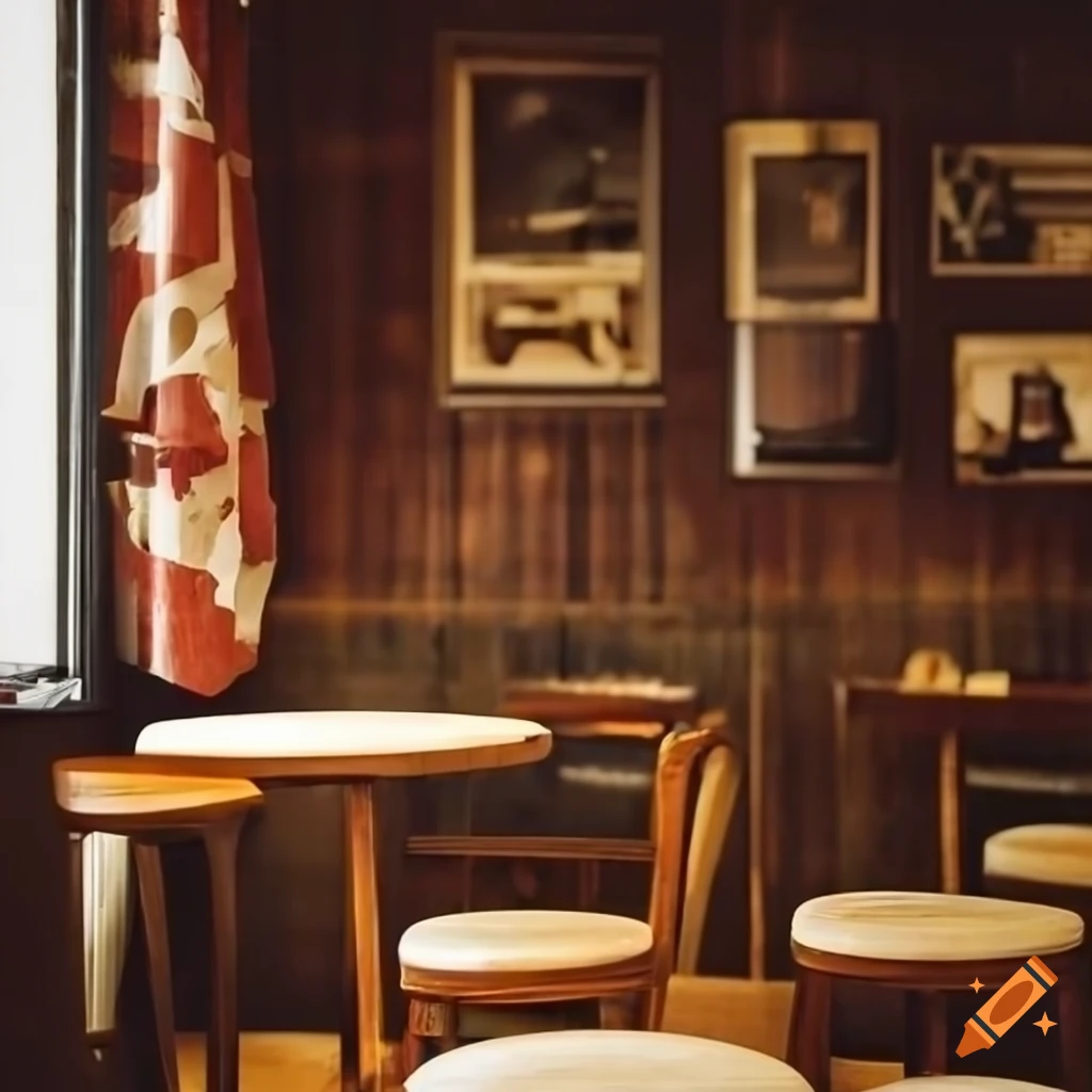 Interior of a dutch cafe on Craiyon