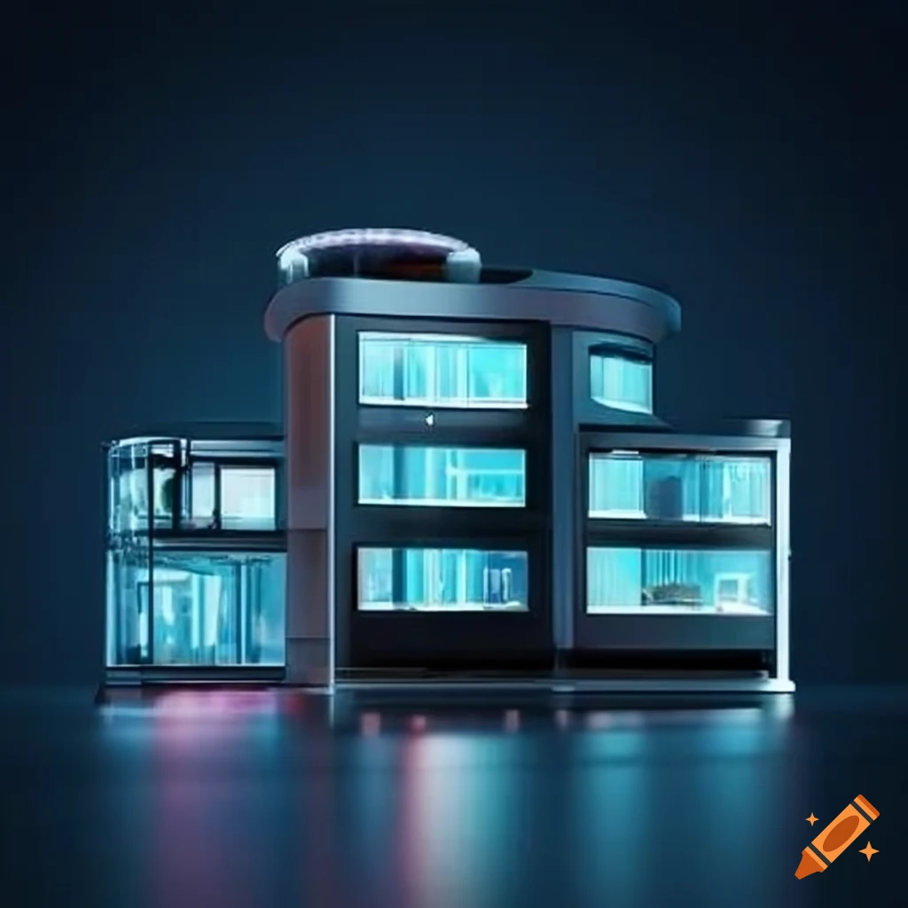 Modern high-tech russian smart home design with advanced automation on ...