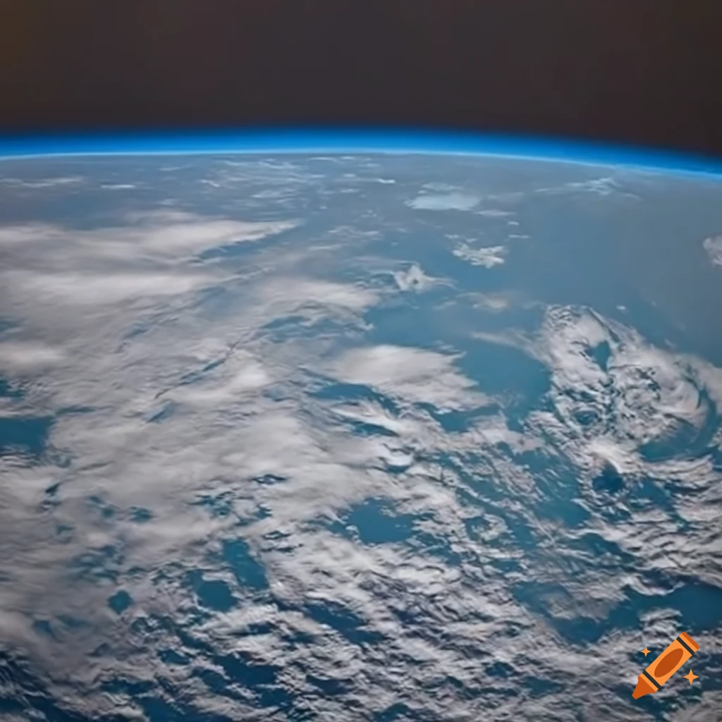 Earth view from the international space station (iss) on Craiyon