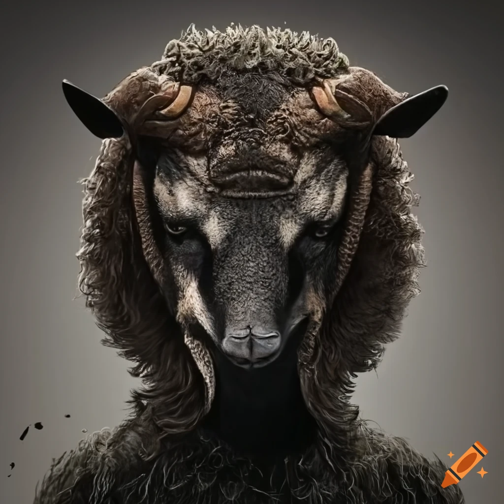 Metal sheep on Craiyon