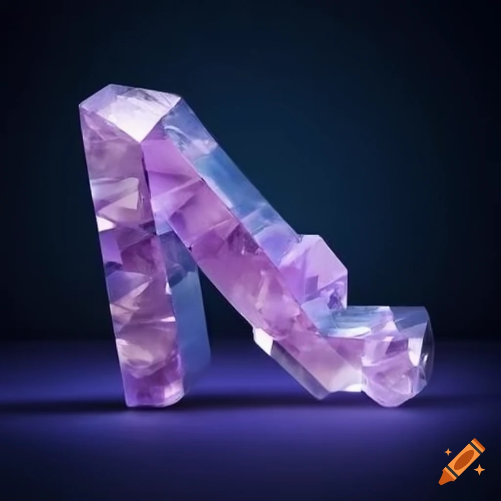 Crystal letters alphabet on Craiyon