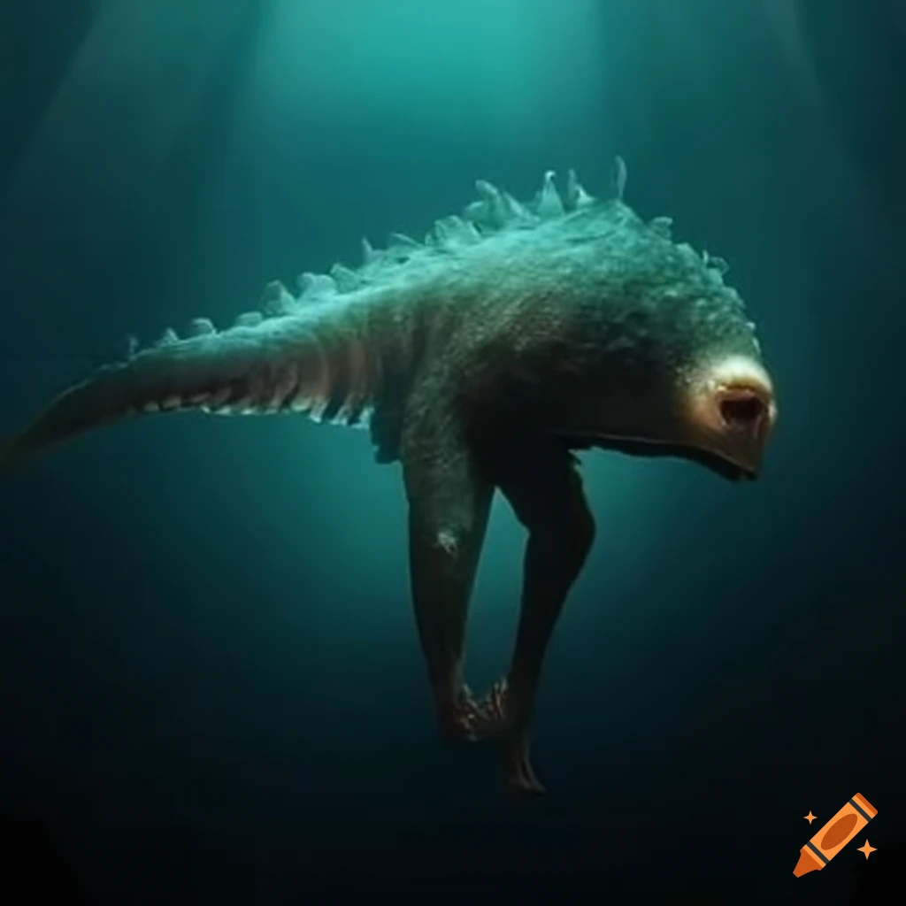 Mysterious creature that moves when not observed on Craiyon