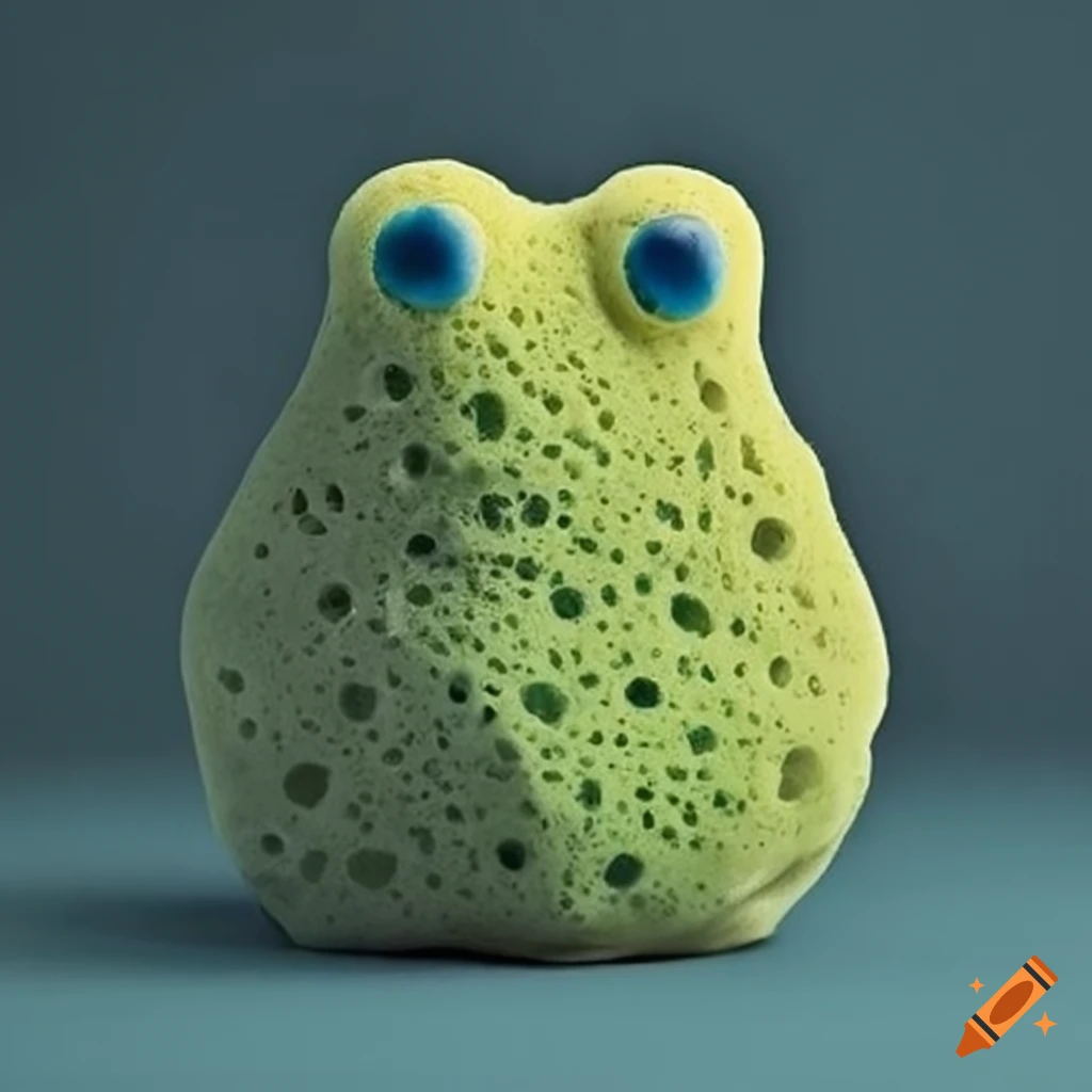 Frog-shaped body sponge in Harry Potter colors on Craiyon