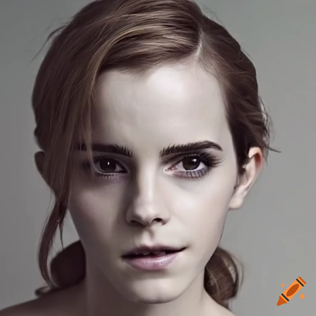 Emma watson depicted as an angel on Craiyon