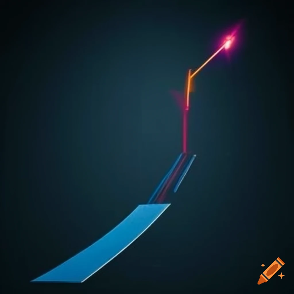 Steep incline curve graph illustration on Craiyon