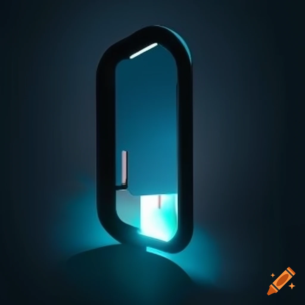 Logo design for futuristic interactive mirror on Craiyon