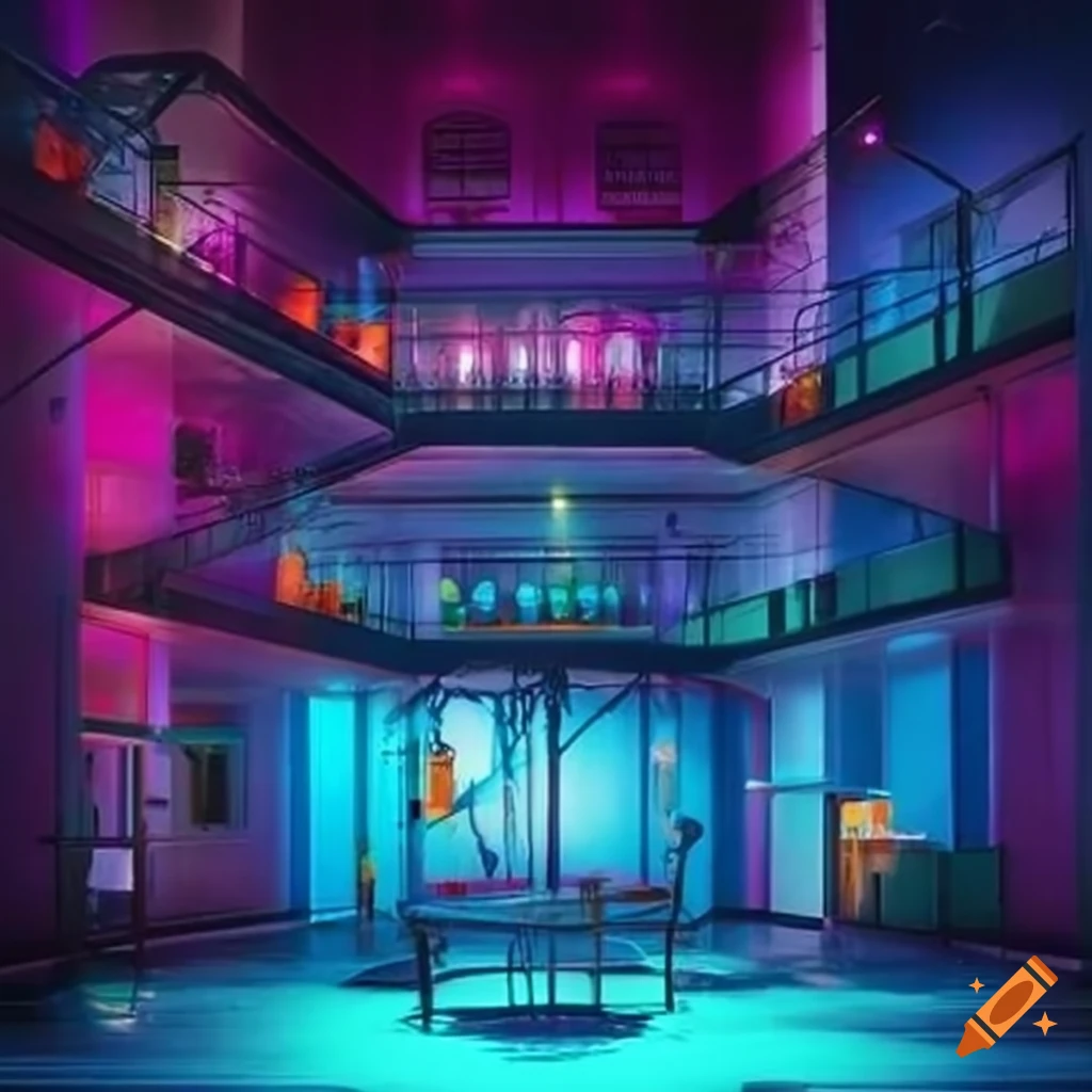 Chemistry lab meets dance floor concept on Craiyon