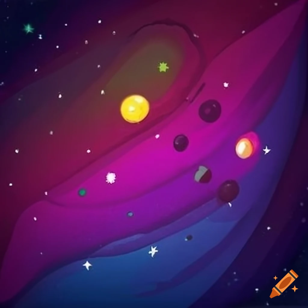 Clouded space rocks on Craiyon