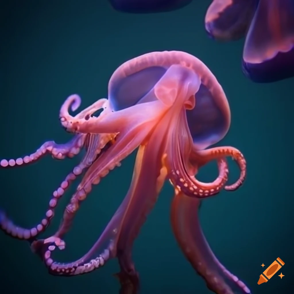 Octopus jellyfish on Craiyon