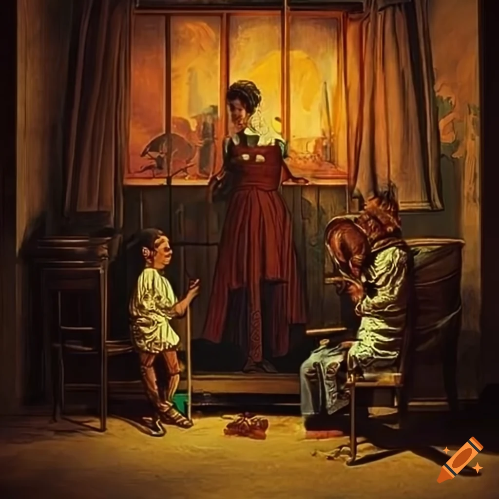 Horror landscape inspired by norman rockwell on Craiyon