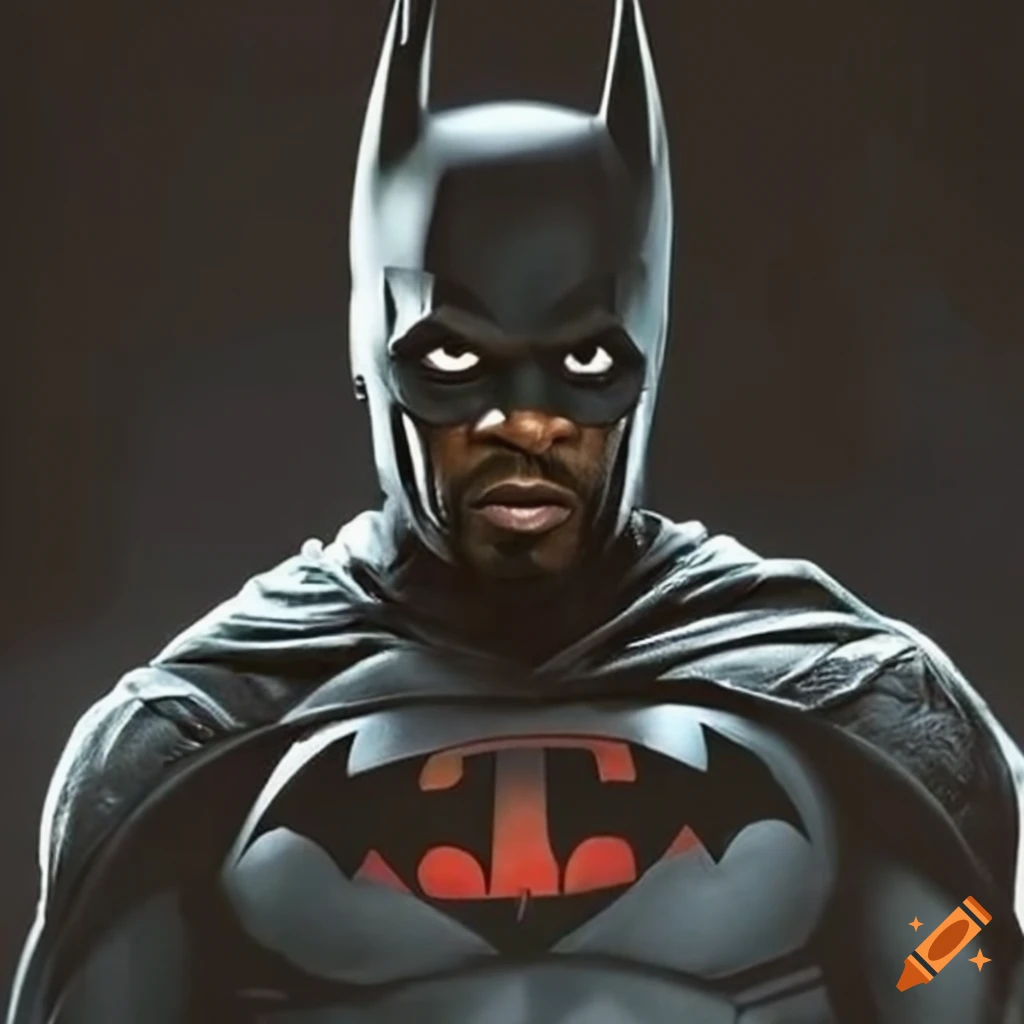 Rapper 50 cent portrayed as batman on Craiyon