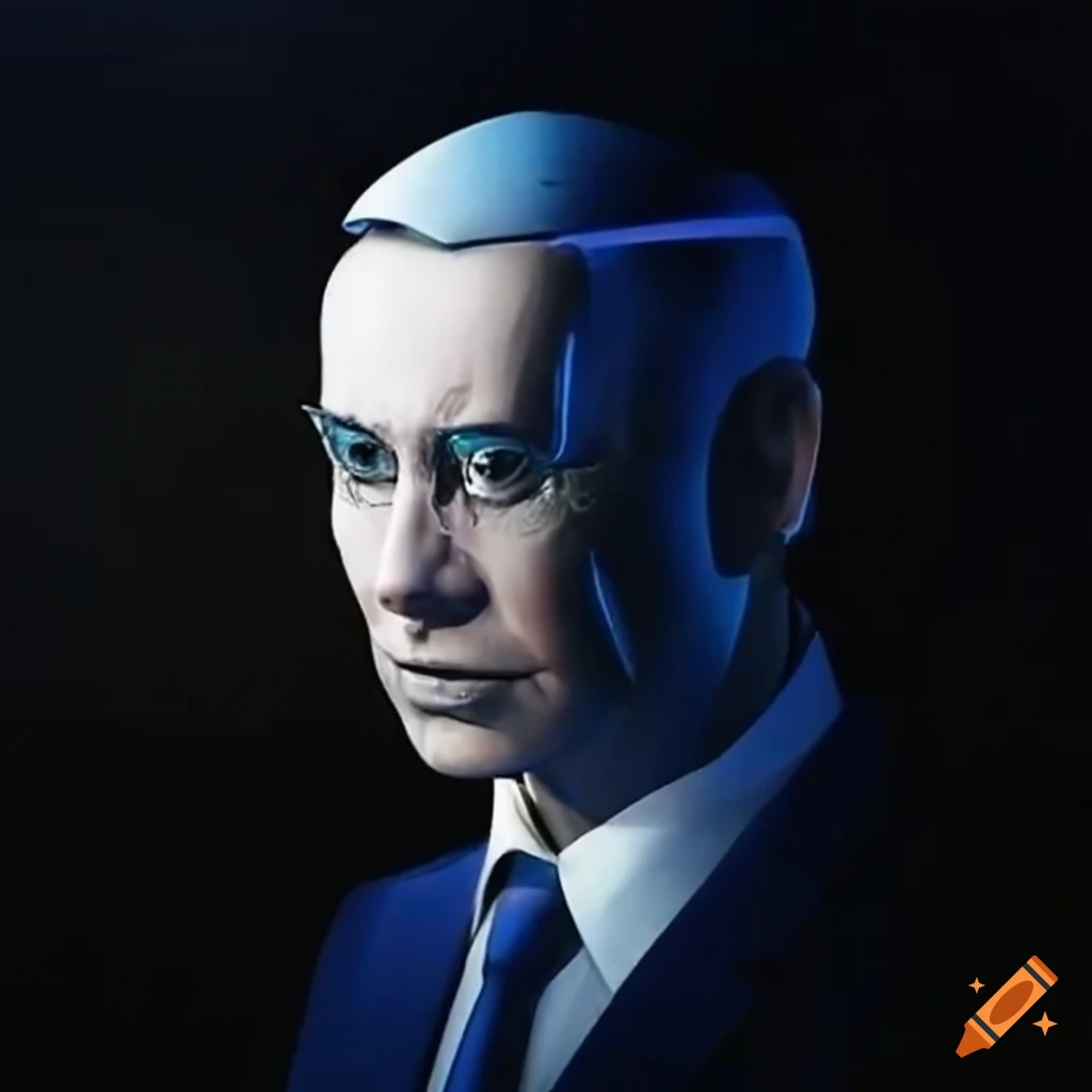 Israelian president depicted as a robot on Craiyon