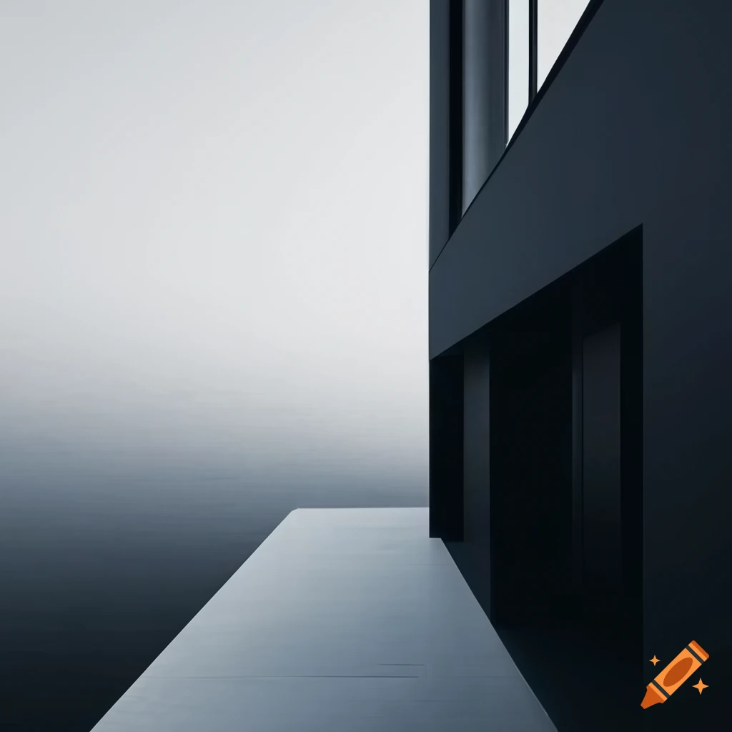 Minimalist interlocking architecture design on Craiyon