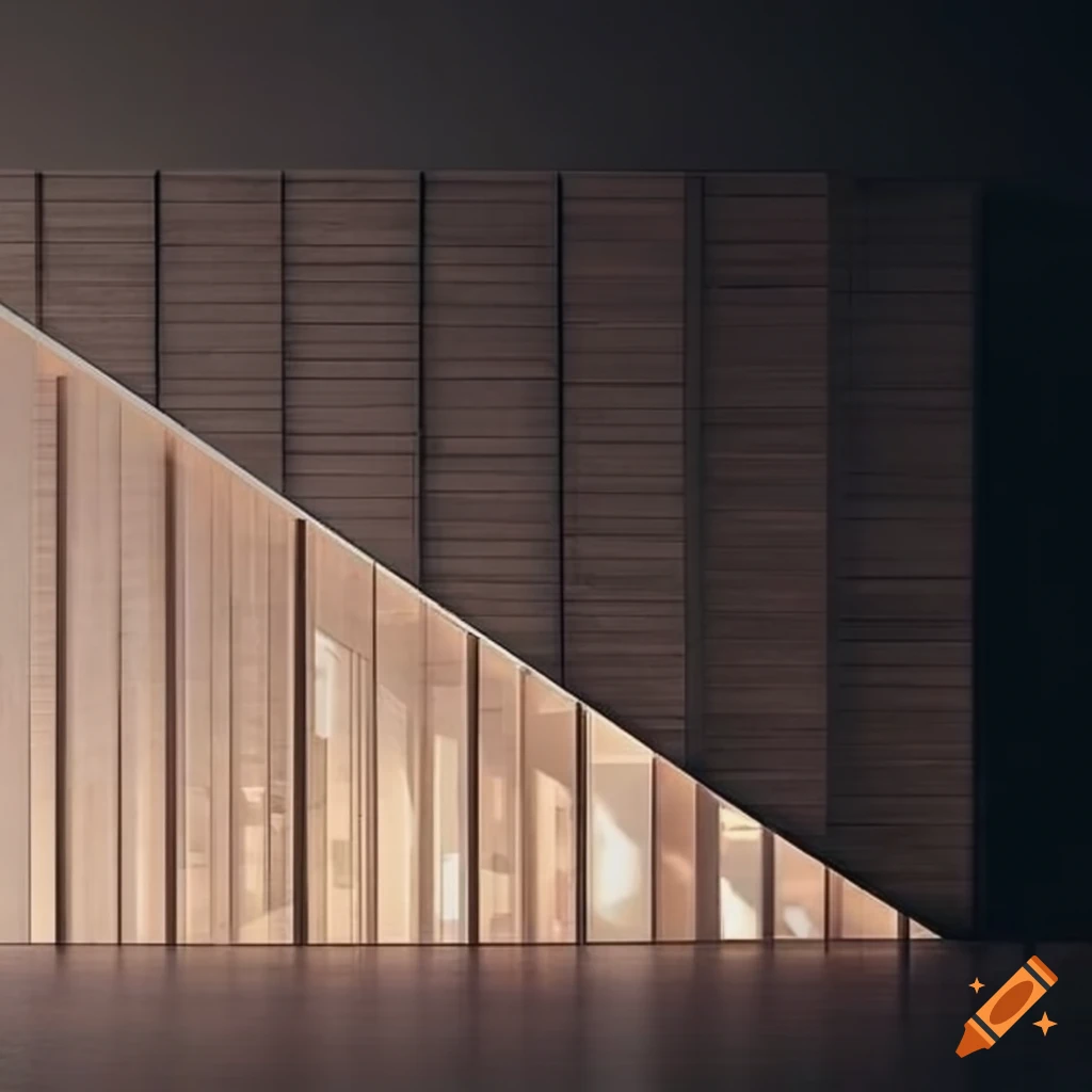 Interlock minimalism architecture on Craiyon