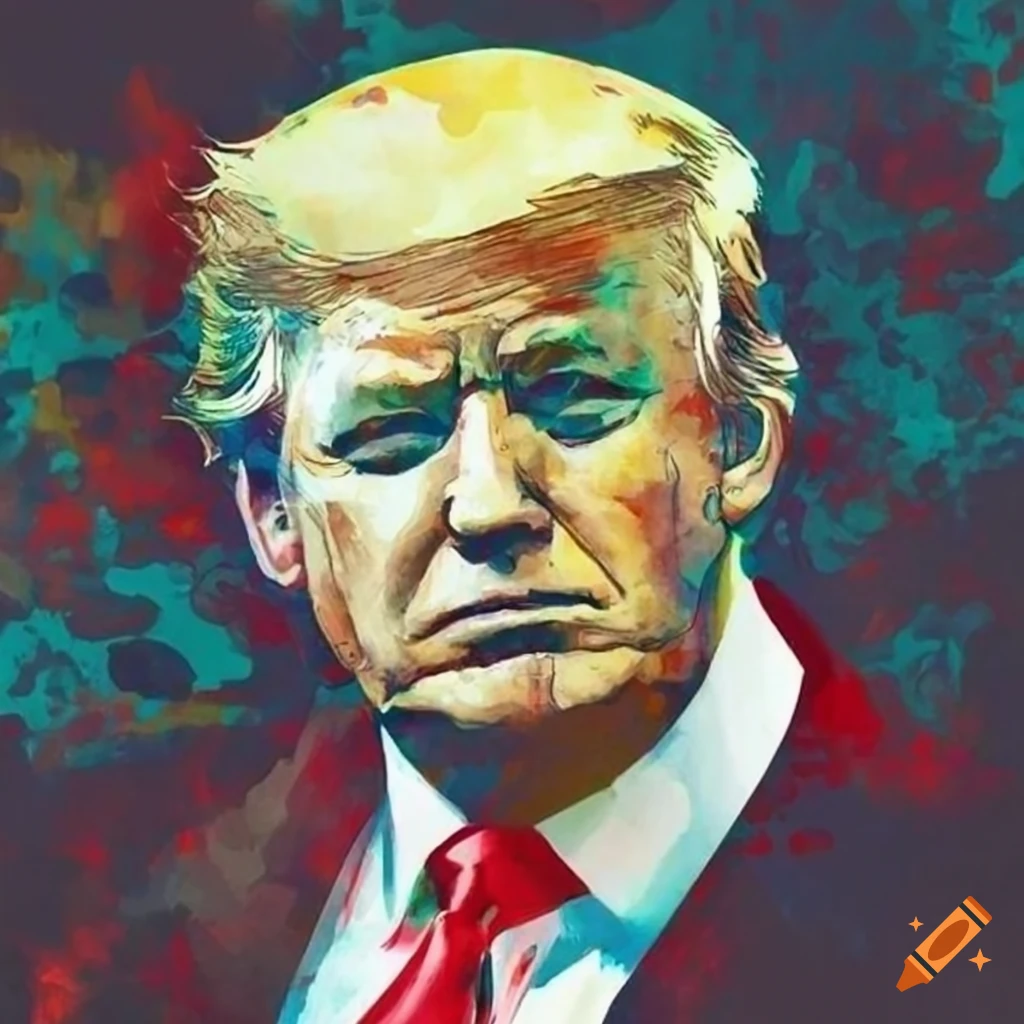 Political propaganda poster featuring a public figure on Craiyon