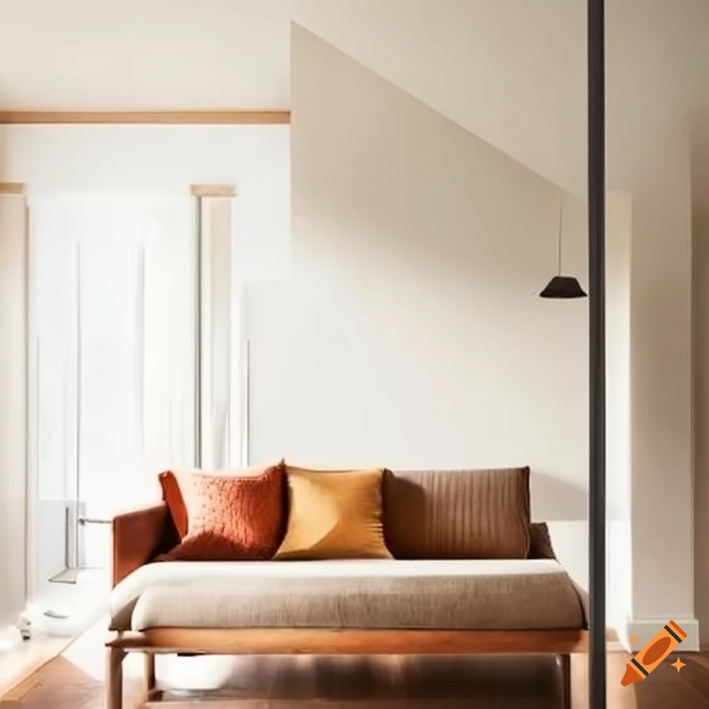 Inside a bright plain home on Craiyon