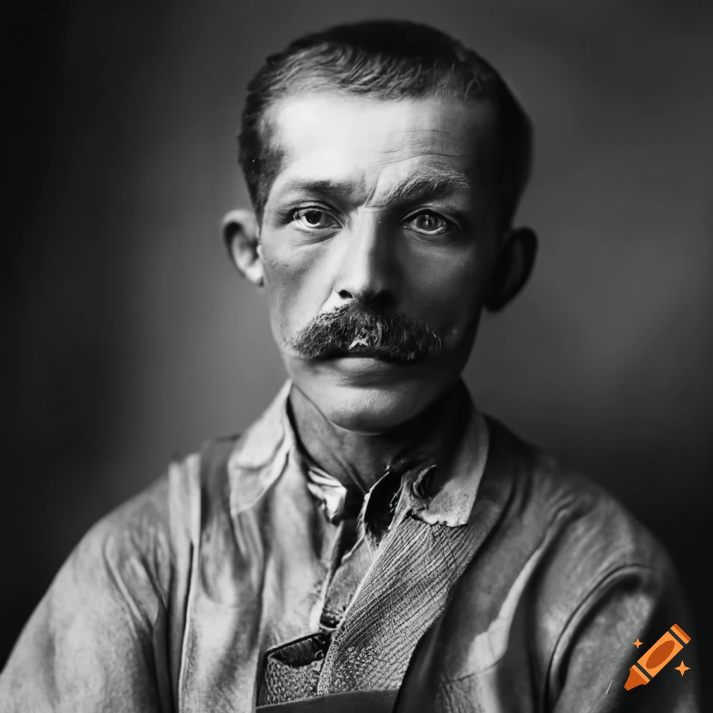 Detailed portrait of a mechanic in 1925 on Craiyon