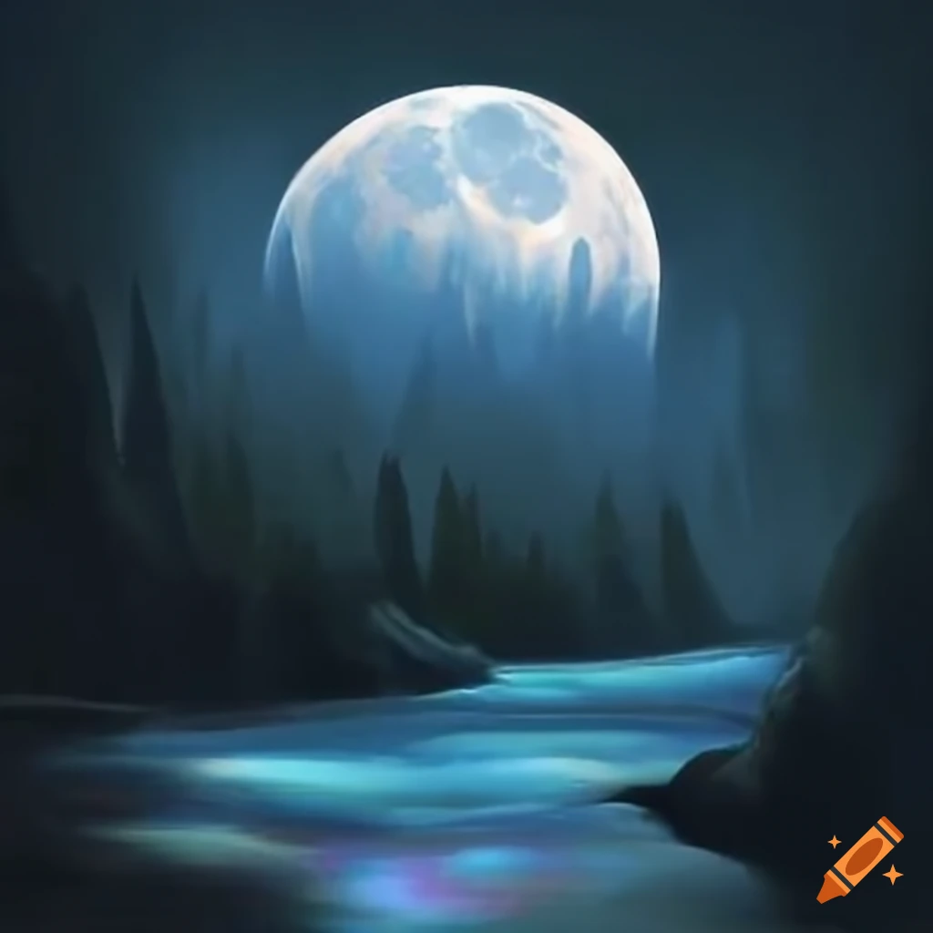 Moon river on Craiyon