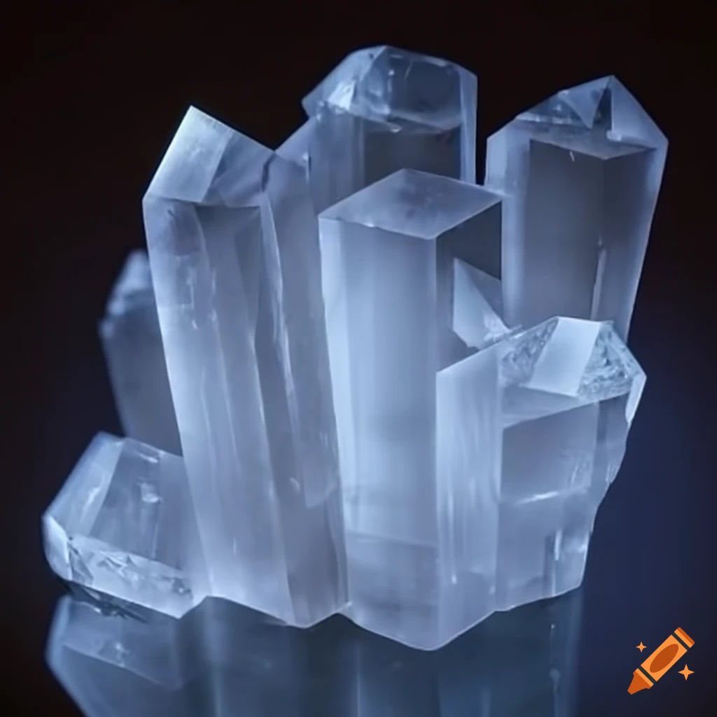 Single gigantic cubical salt crystal on Craiyon