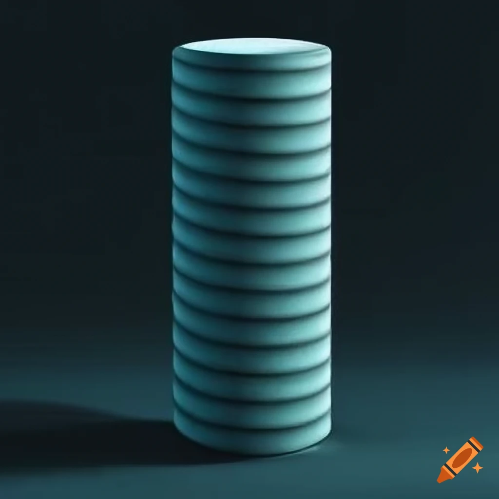 Textured cylinder on Craiyon