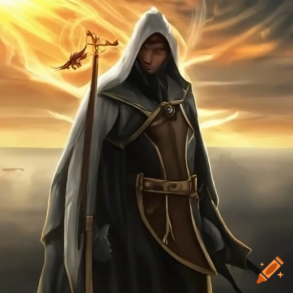 Mage manipulating air currents in a fantasy scene on Craiyon