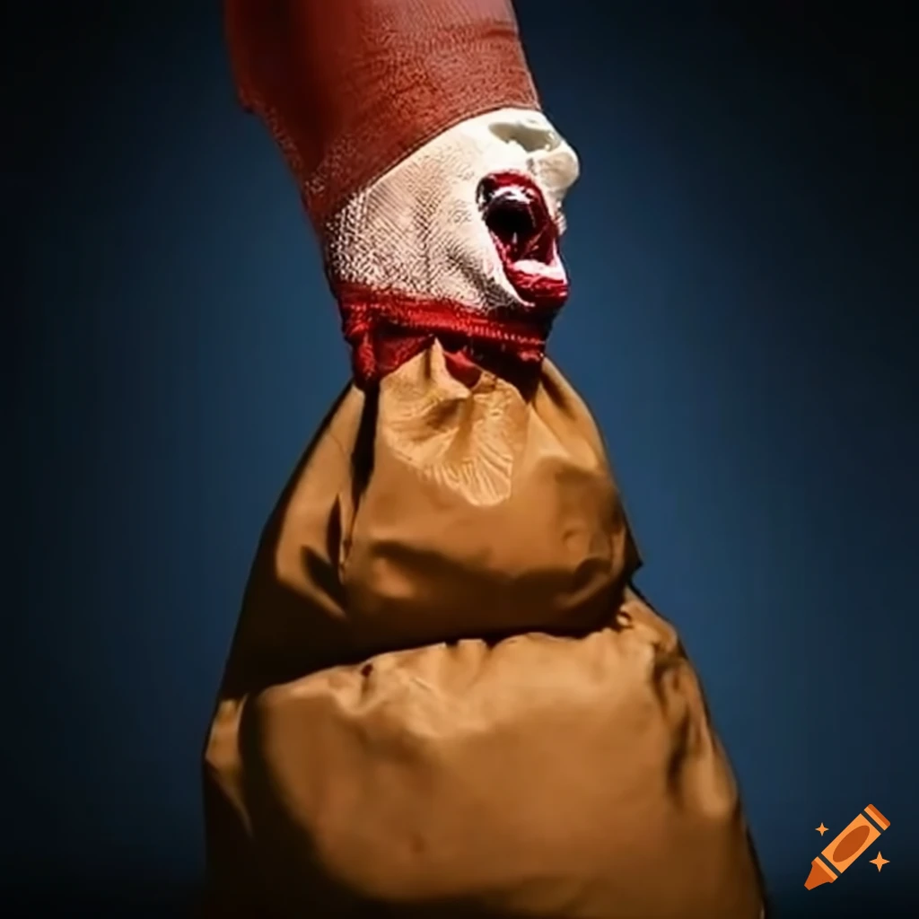 Person winning a sack race on Craiyon