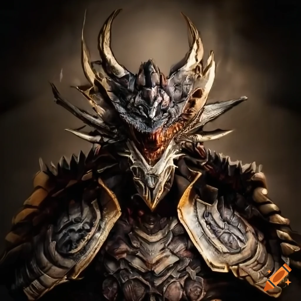 Dragon fang armor on Craiyon