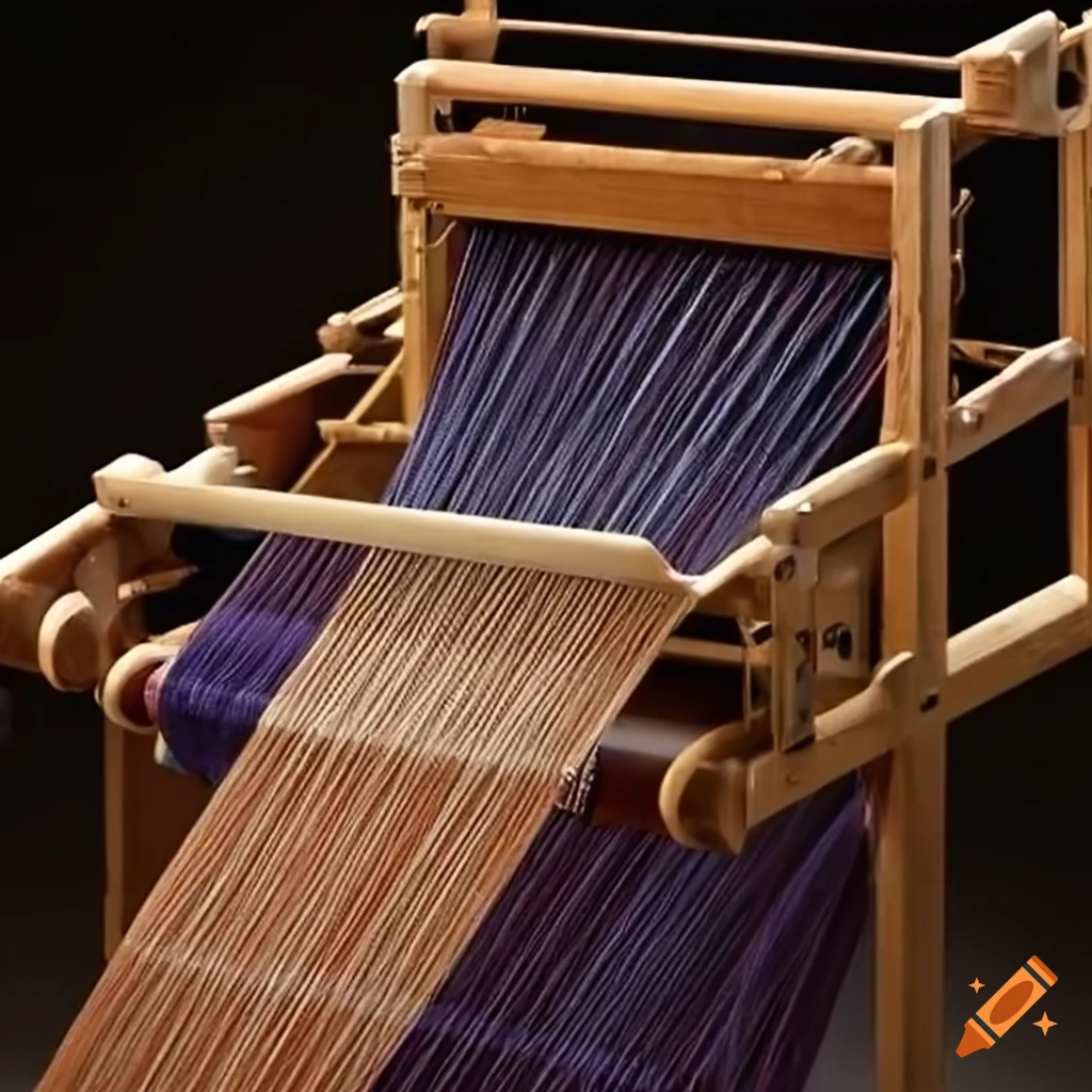 4 shaft floor loom on Craiyon