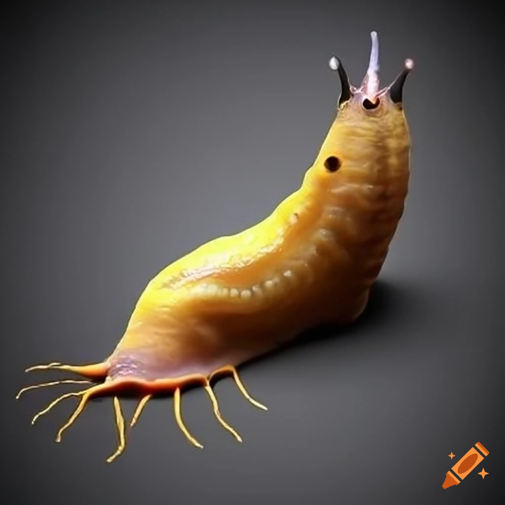 Slug-like mutant parasite on Craiyon