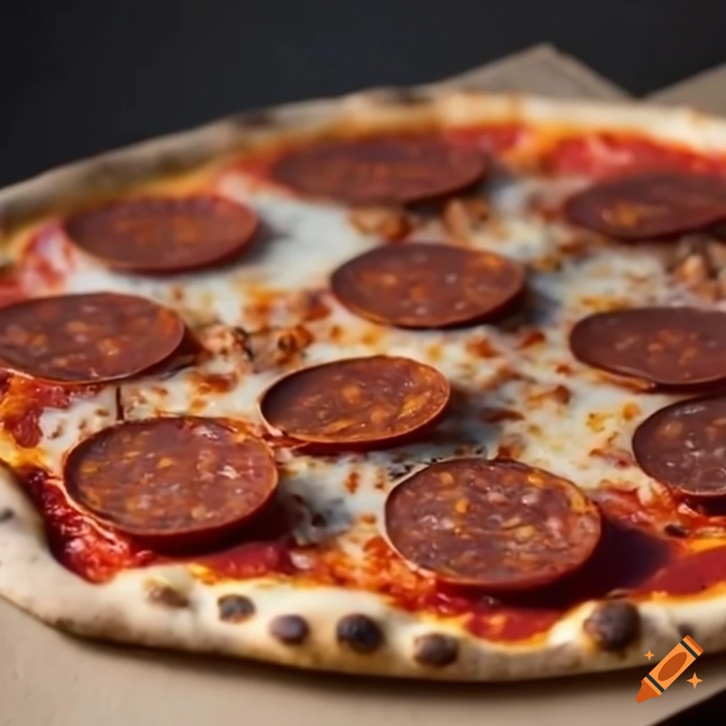 Pizza with chorizo on Craiyon